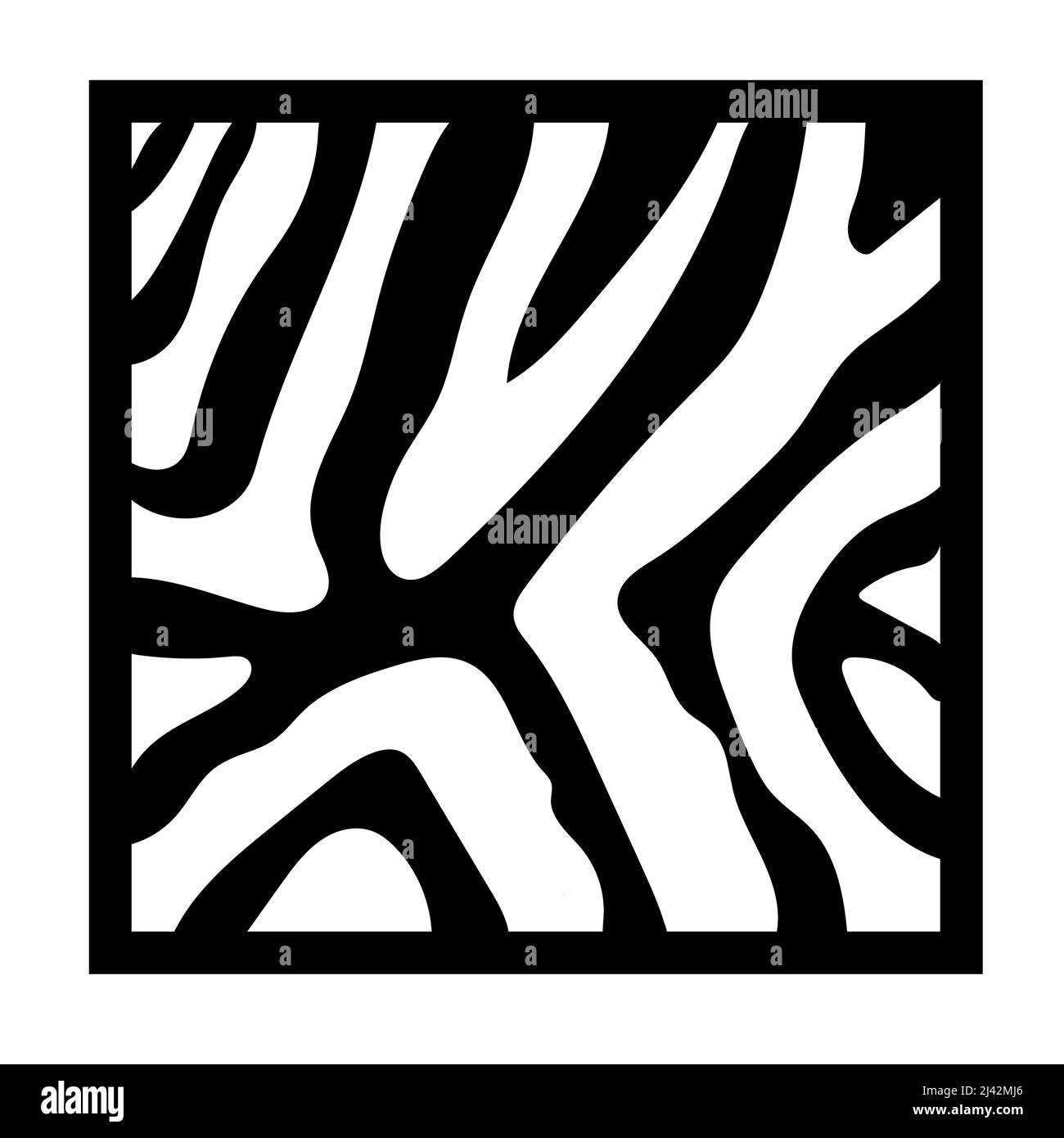 Retro blue square pattern Cut Out Stock Images & Pictures - Alamy