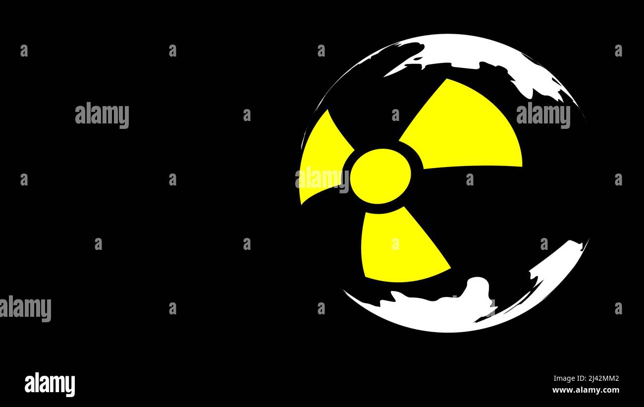 Stylized sign of atomic danger. Nuclear weapon Stock Photo - Alamy