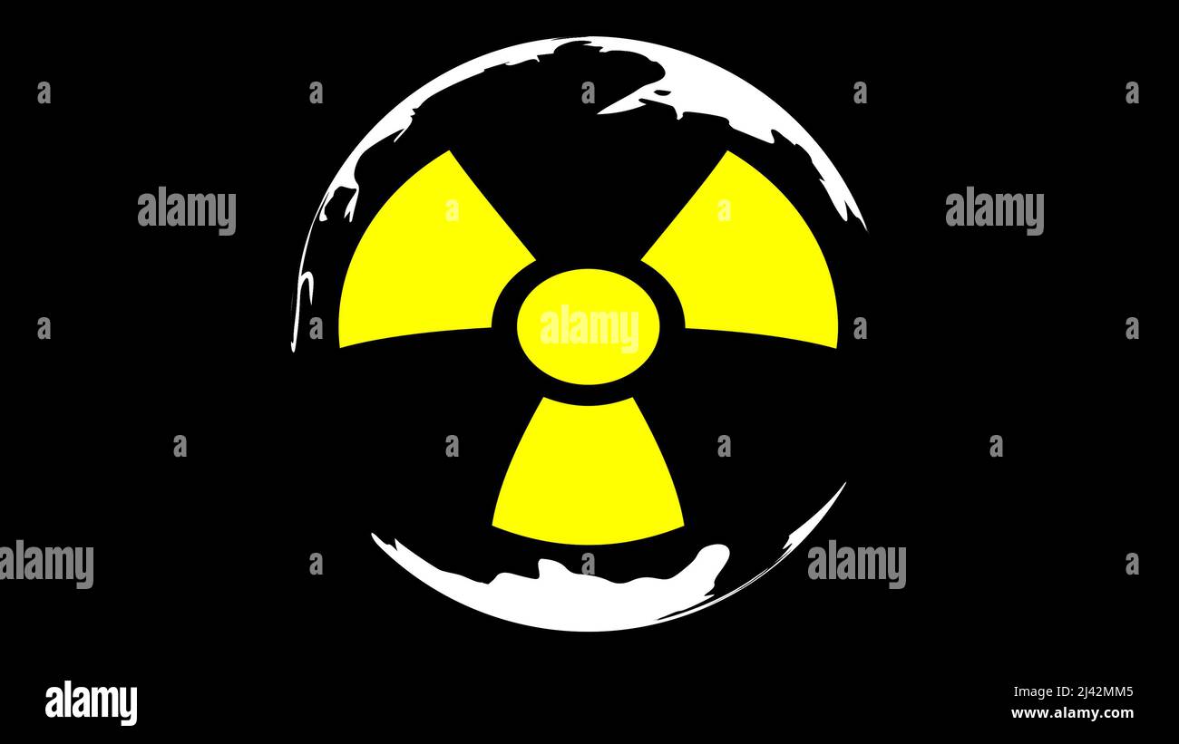Stylized sign of atomic danger. Nuclear weapon Stock Photo - Alamy