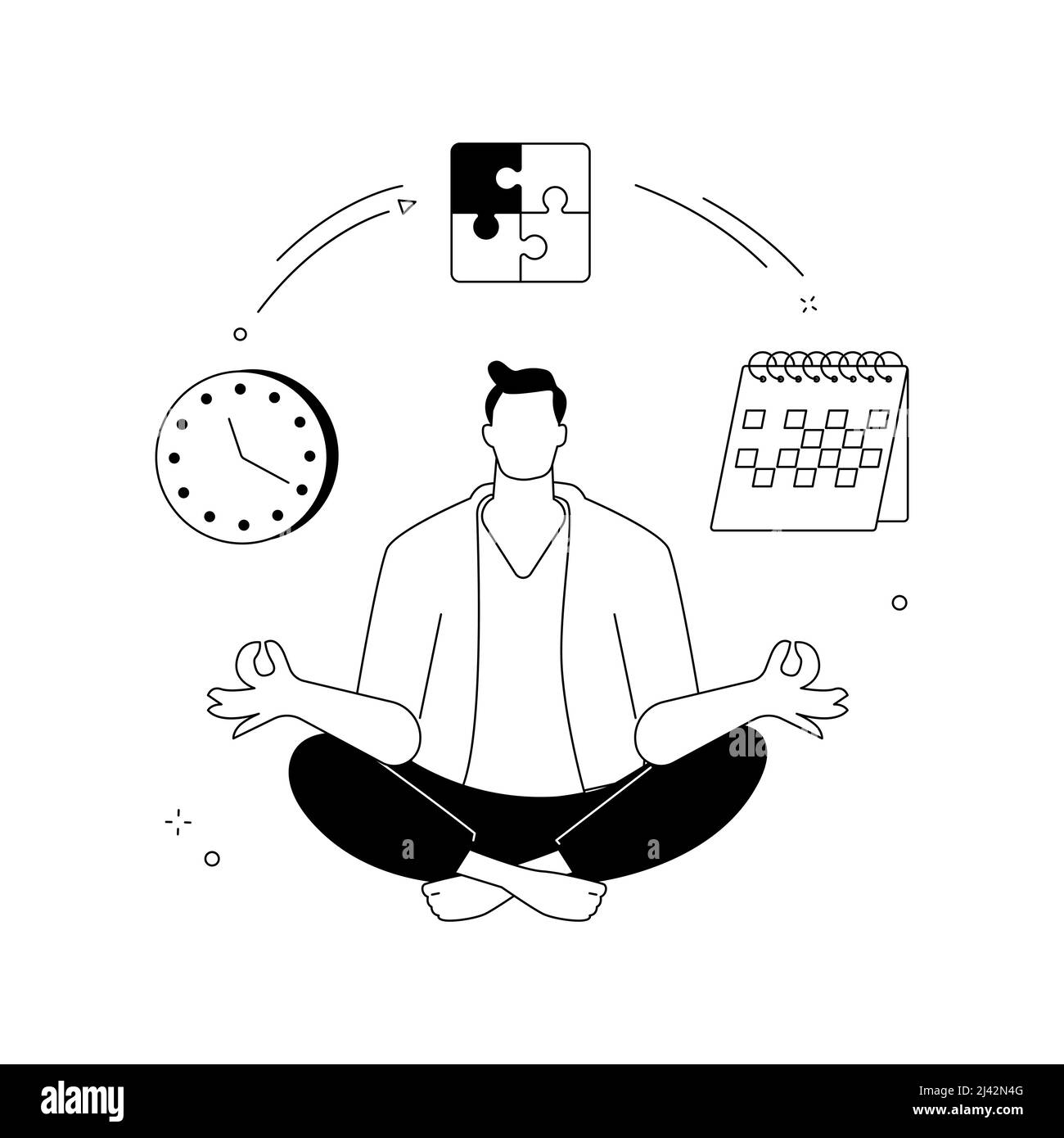 Discipline abstract concept vector illustration. Personal quality ...