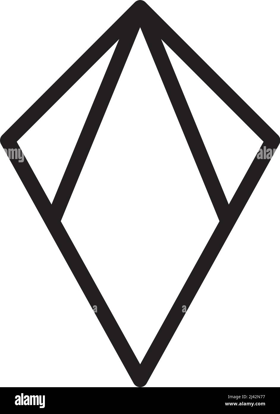 Abstract geometric kite shape, vector modern and contemporary design in ...