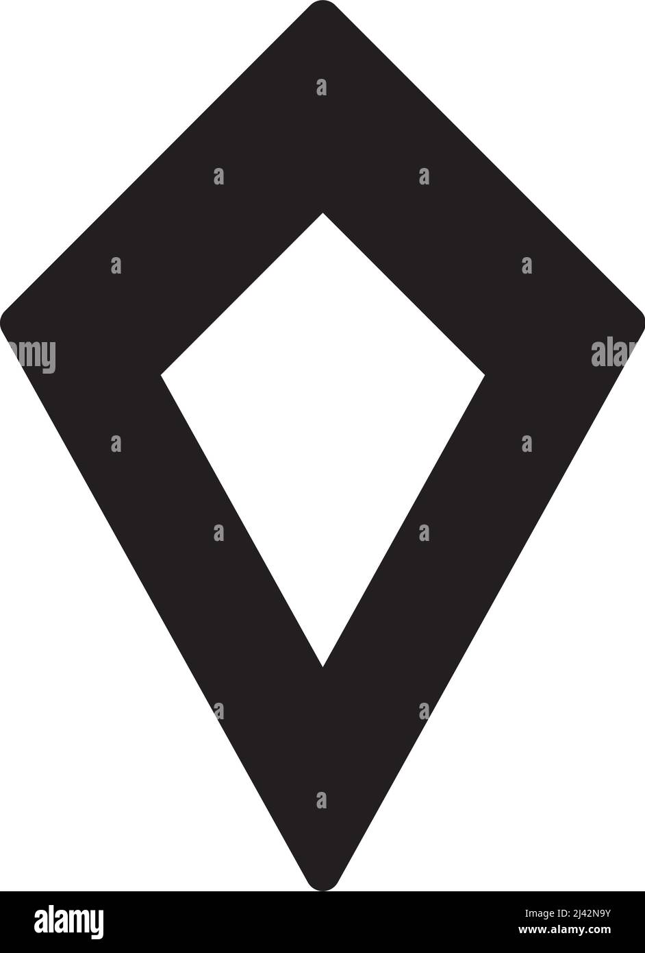 Abstract geometric kite shape, vector modern and contemporary design in ...