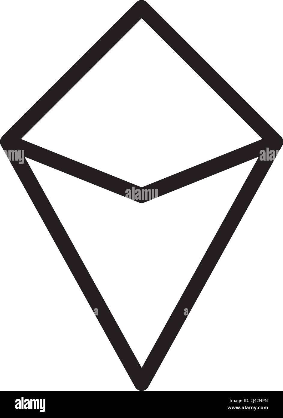 Abstract geometric kite shape, vector modern and contemporary design in ...