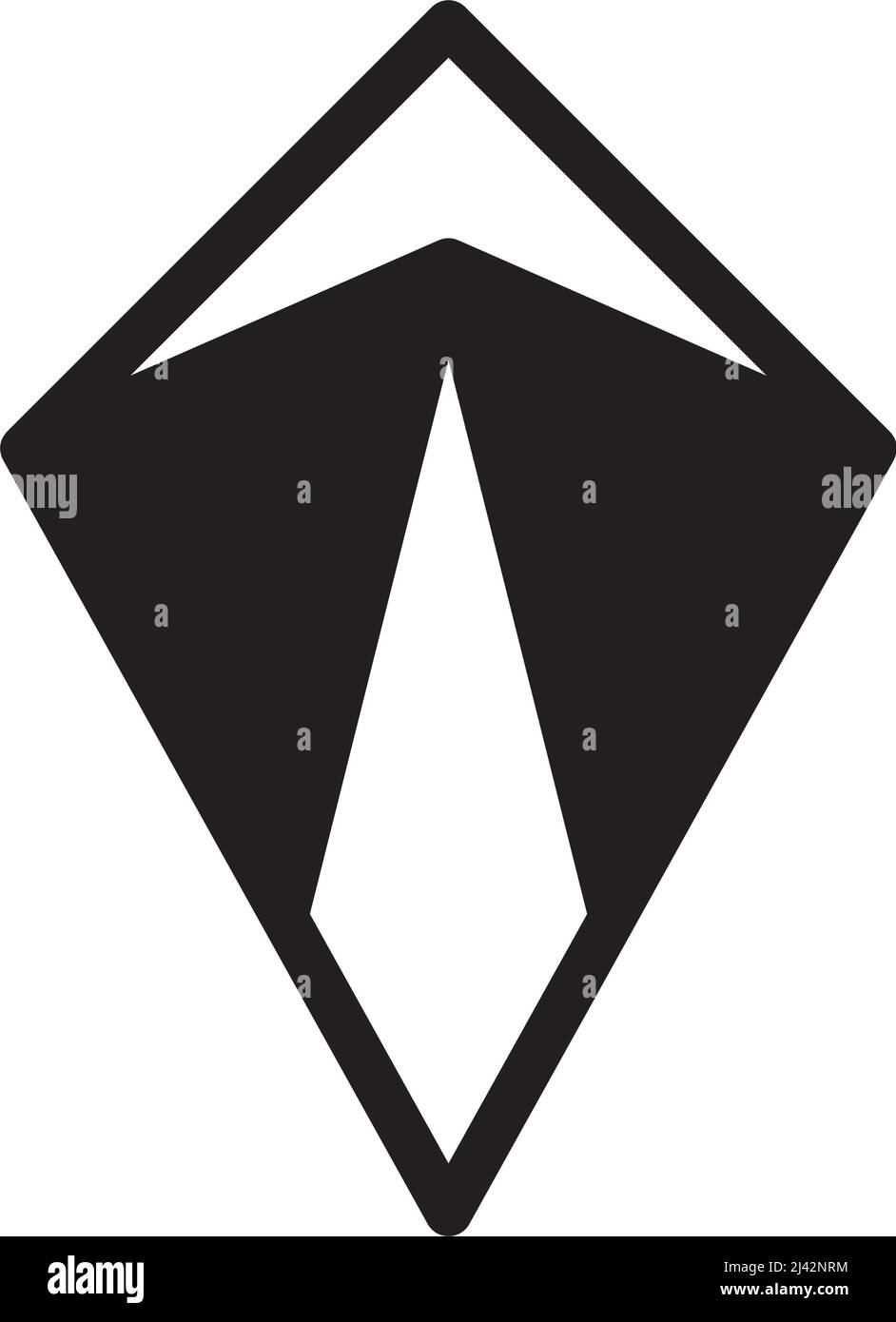 Abstract geometric kite shape, vector modern and contemporary design in ...
