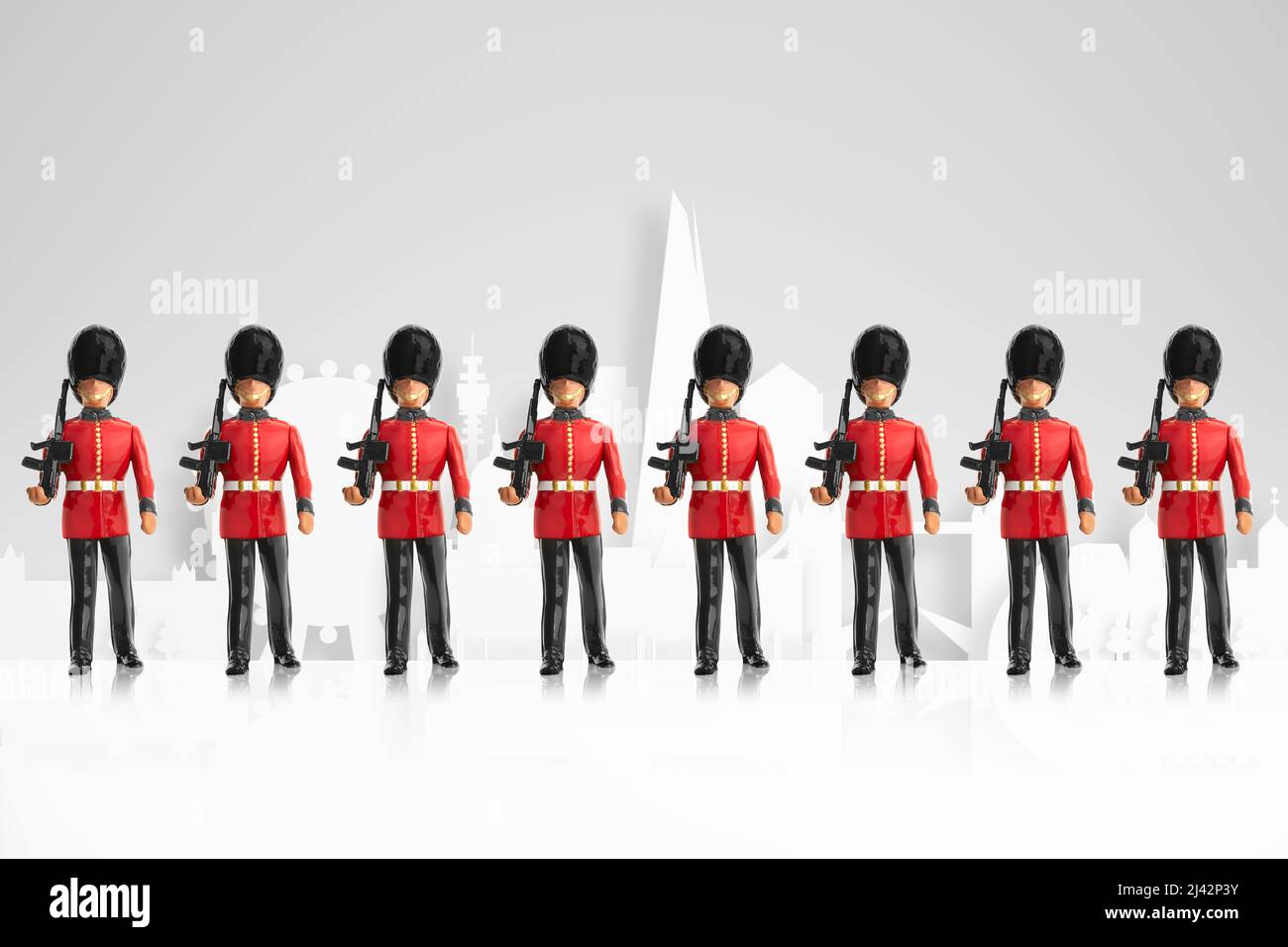 Queens guard model London concept Stock Photo - Alamy