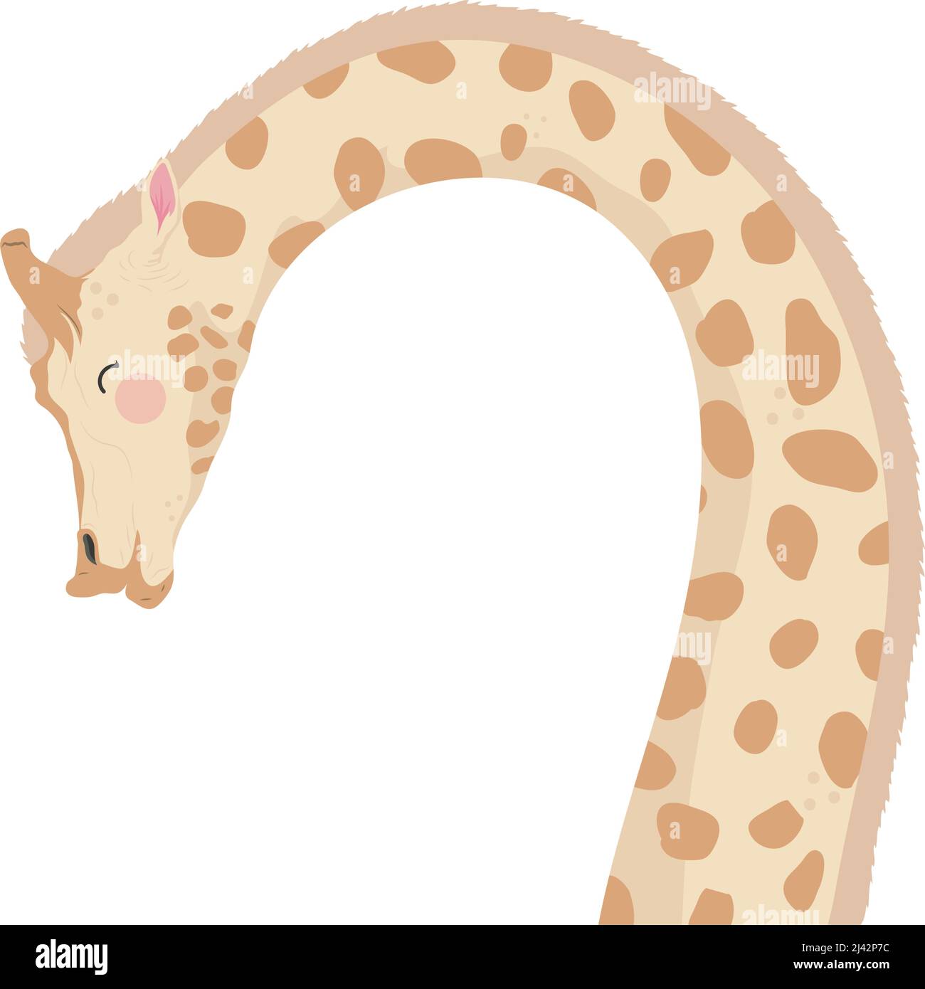 cute giraffe animal character icon Stock Vector Image & Art - Alamy