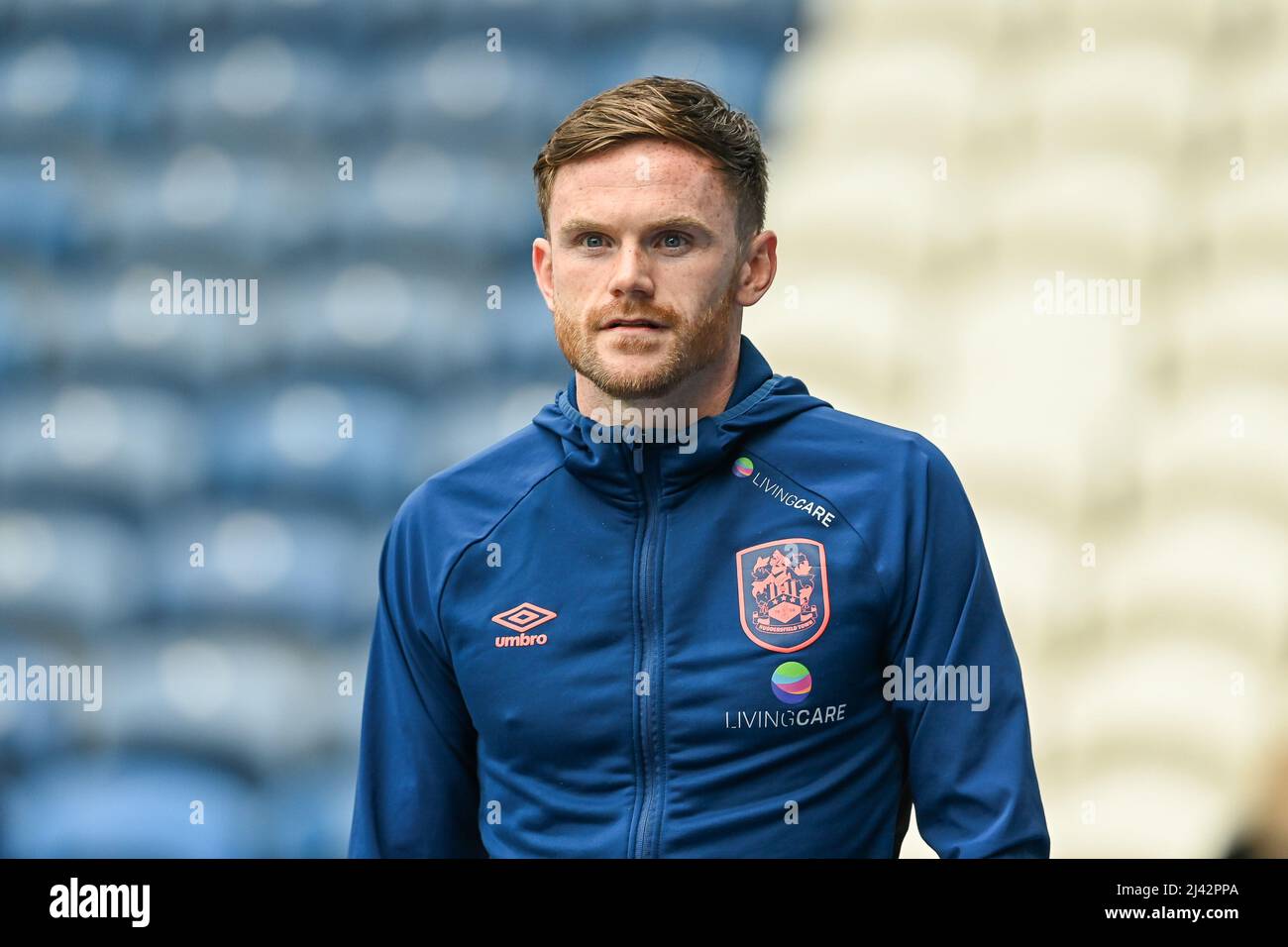 Oliver Turton #20 of Huddersfield Town arrives at the John Smith's ...