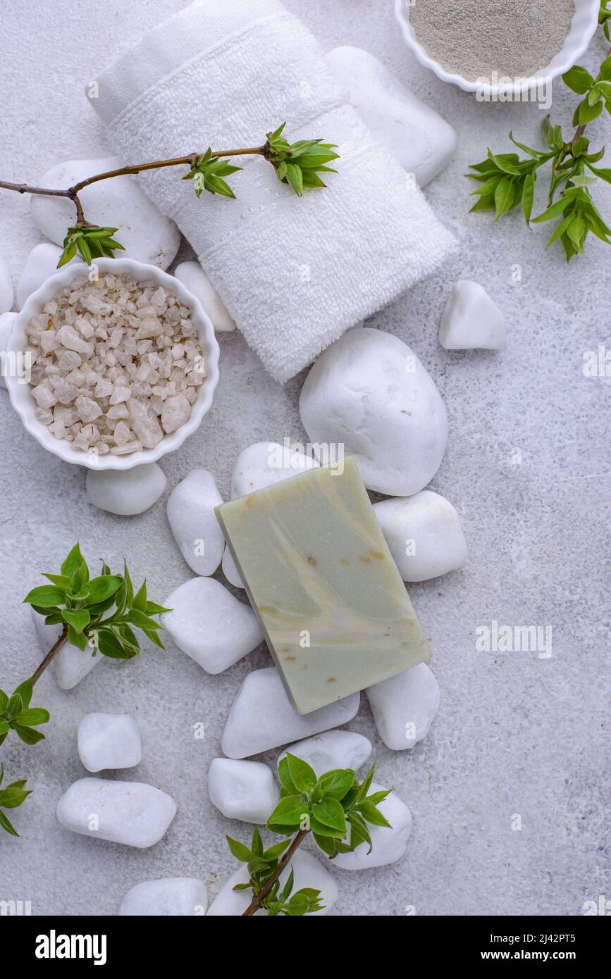 Spa concept. Natural beauty cosmetics Stock Photo - Alamy