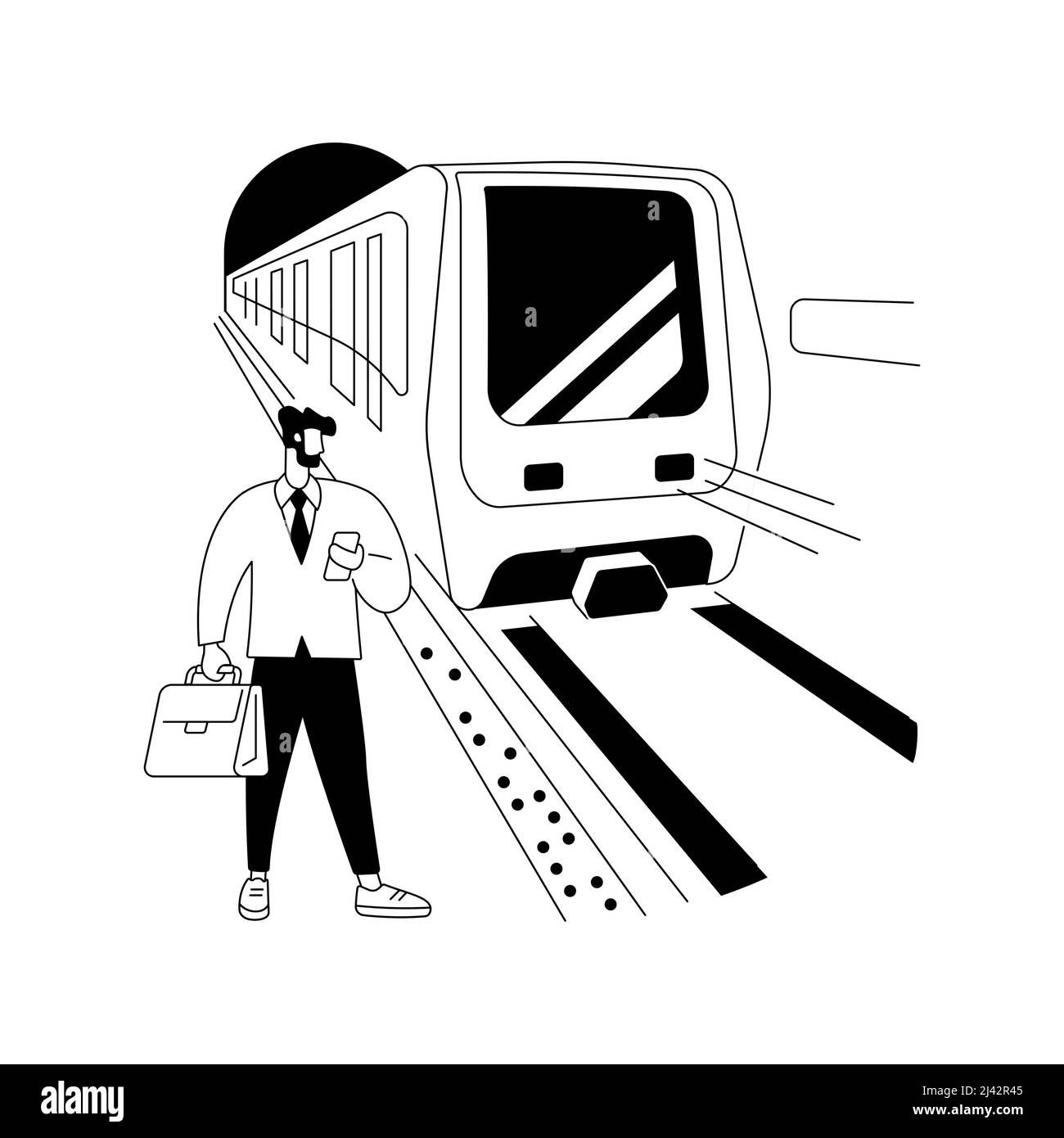 Underground transport abstract concept vector illustration. Underground ...