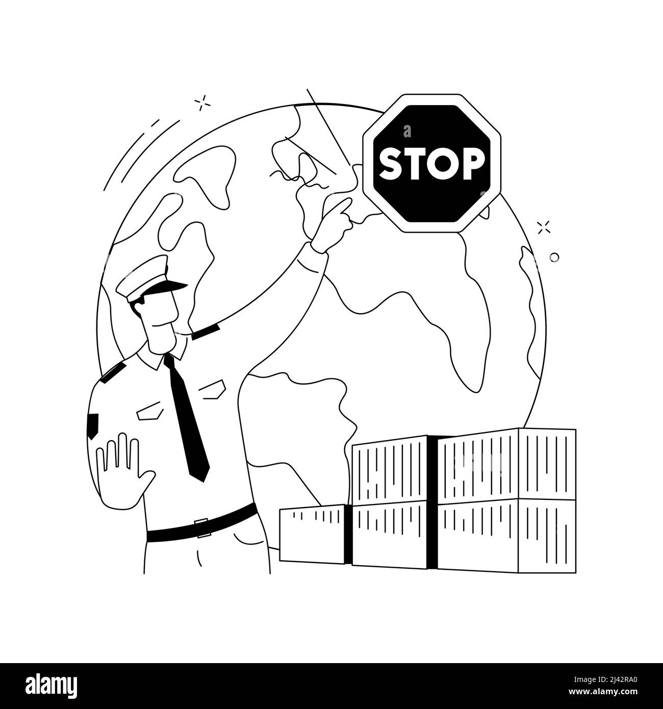 Import export cartoon Black and White Stock Photos & Images - Alamy