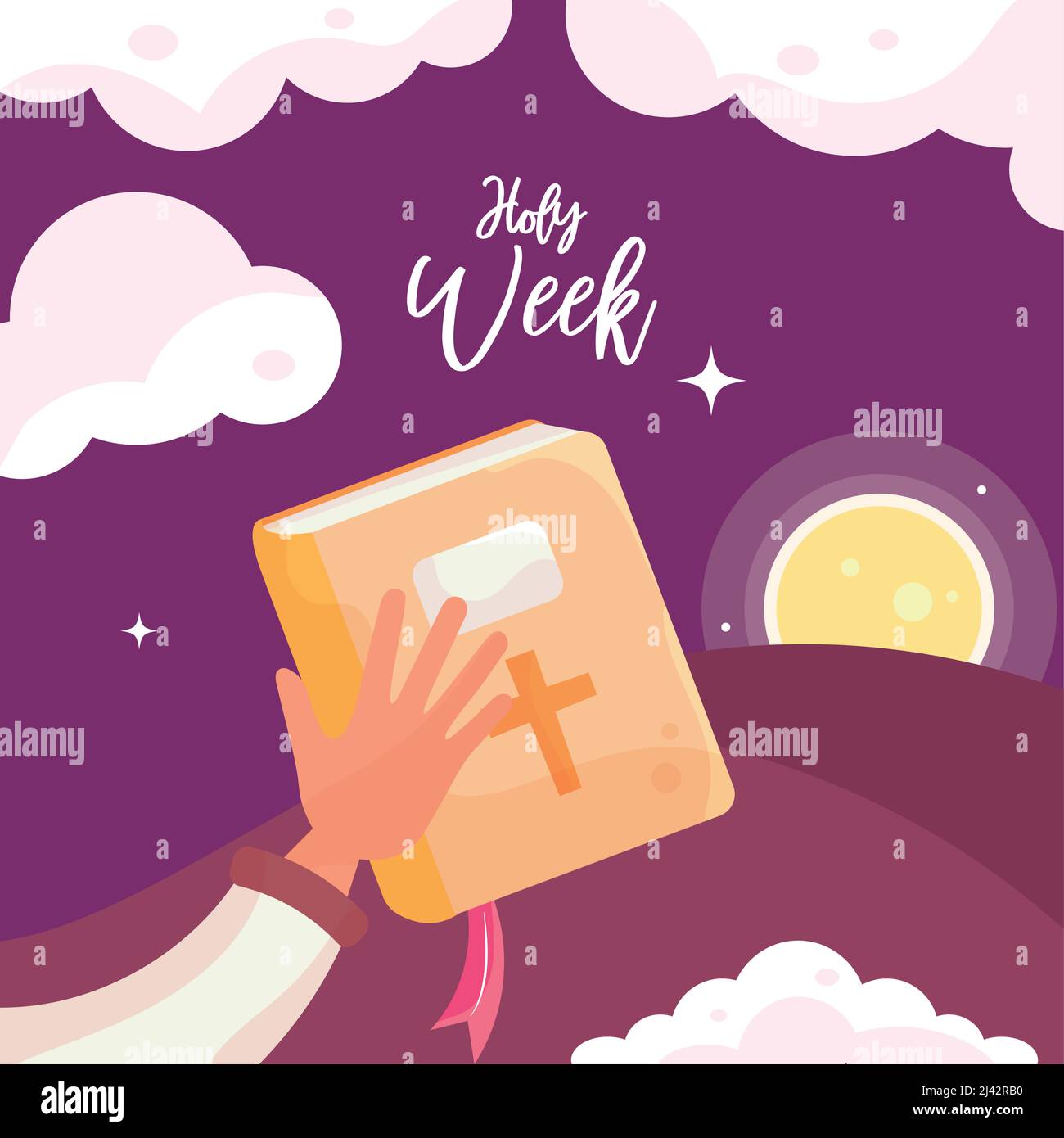 Holy week worship Stock Vector Images - Alamy