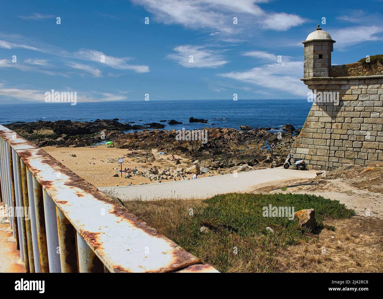 Castelo do Queijo or Cheese Castle near the beach of Porto Stock Photo ...