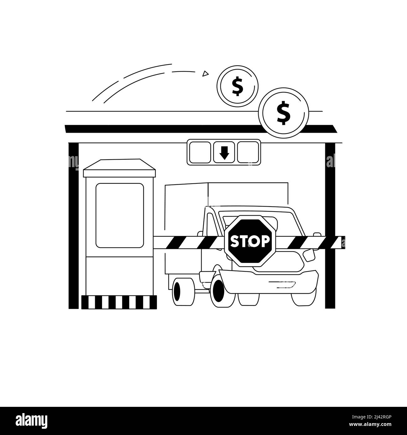 Toll collector Black and White Stock Photos & Images - Alamy