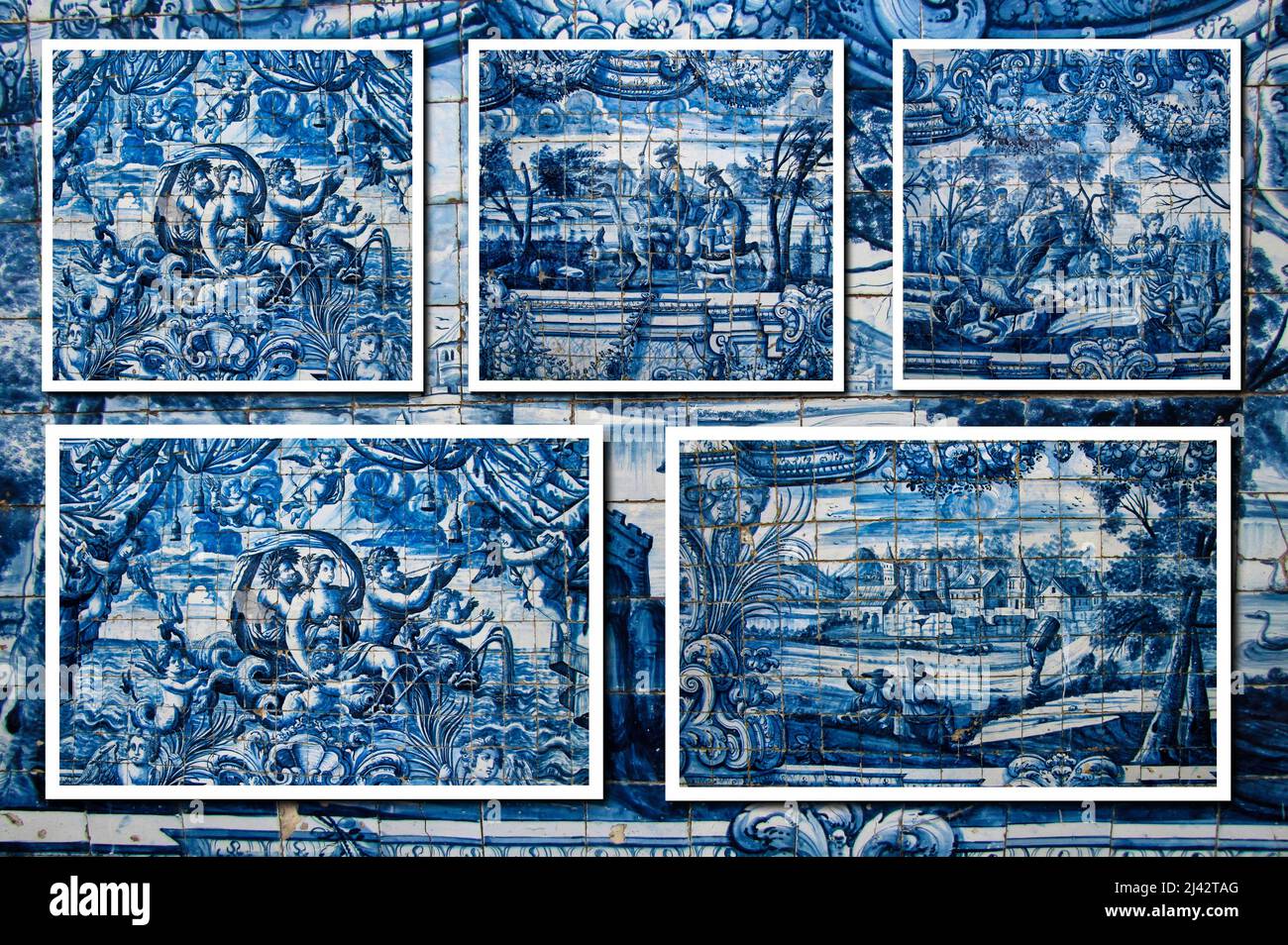 Blue azulejos hi-res stock photography and images - Alamy