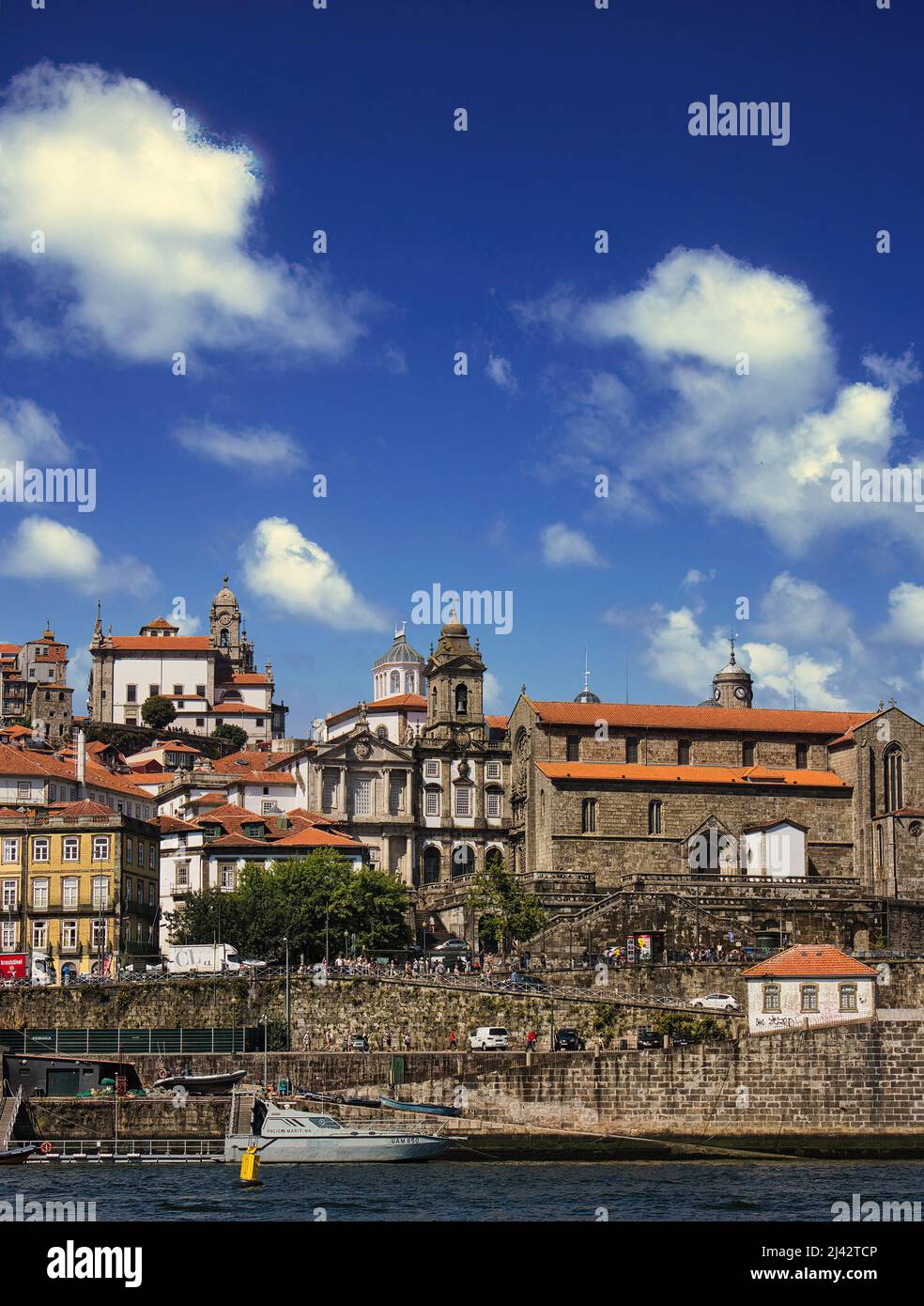 The beautiful and colorful city of Porto, whose historic center is a ...
