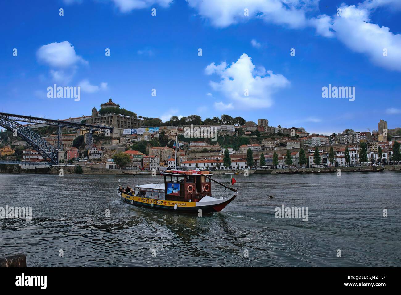 Panoramic view of the Ribeira the most picturesque district of Porto ...