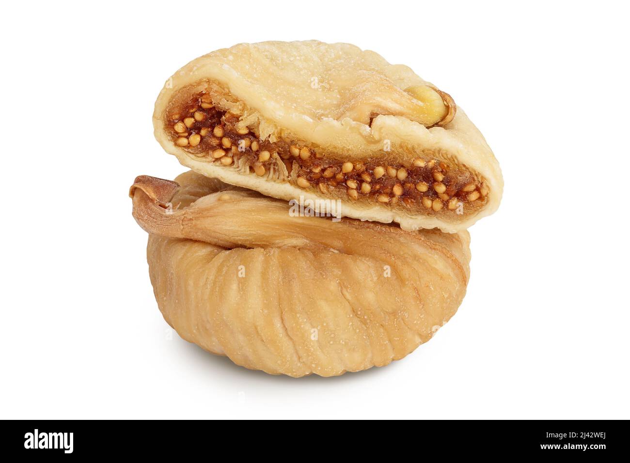 dried fig isolated on white background with clipping path and full ...