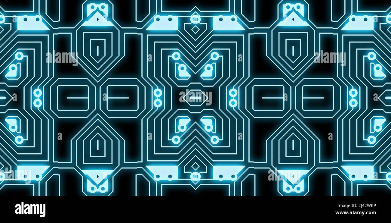 Glowing circuits for your sci-fi projects, cyber circuits, cyberpunk ...