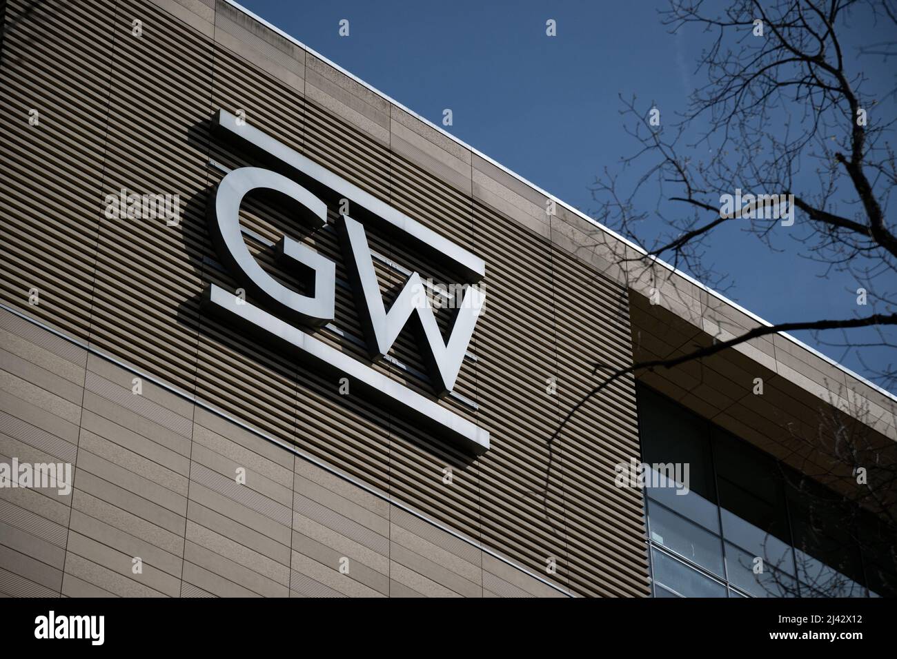 The george washington university logo hi-res stock photography and ...