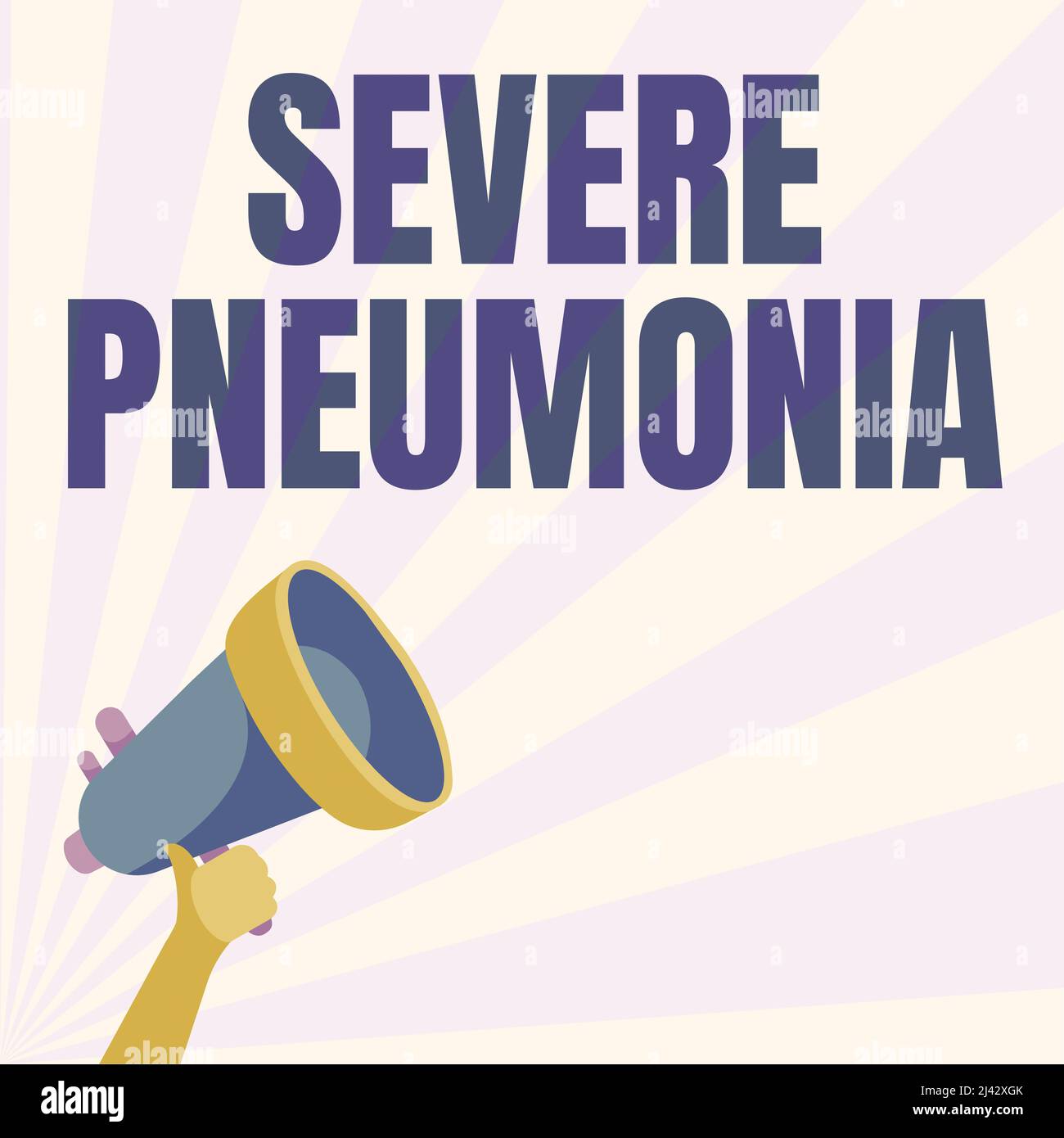 Text caption presenting Severe Pneumonia. Word for acute disease that ...