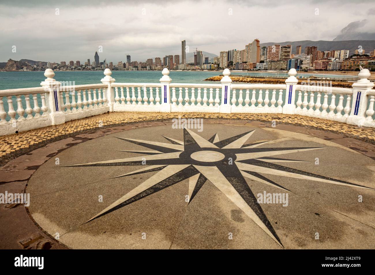 Balcon del Mediterraneo, views from, Benidorm, Spain Stock Photo - Alamy