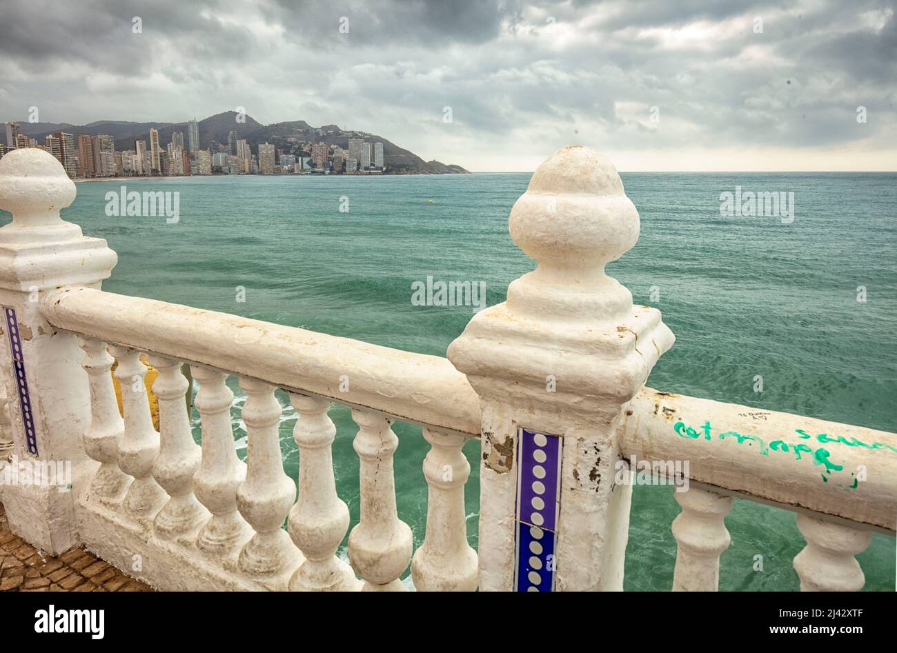 Balcon del Mediterraneo, views from, Benidorm, Spain Stock Photo - Alamy