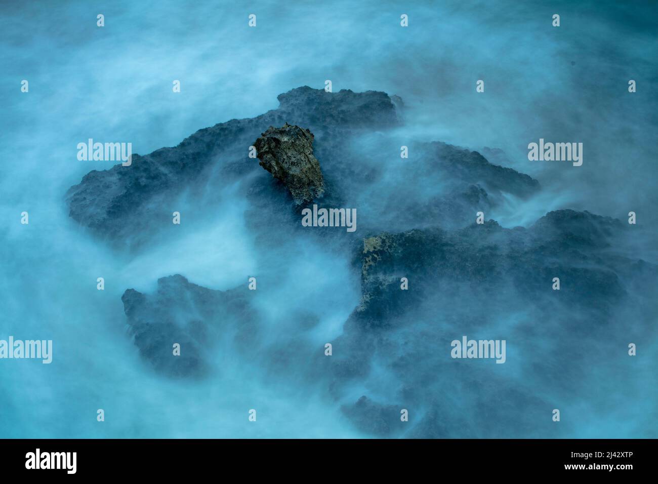 Long exposure art nature photograph, stone standing proud in the ...