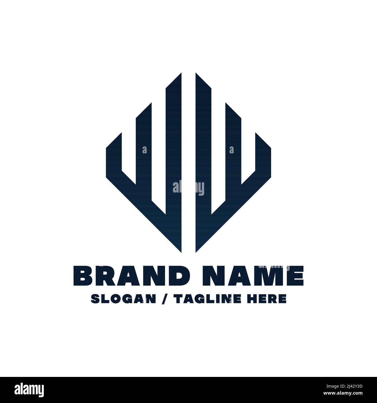 Letter WW logo design template. This logo is very suitable for any kind ...