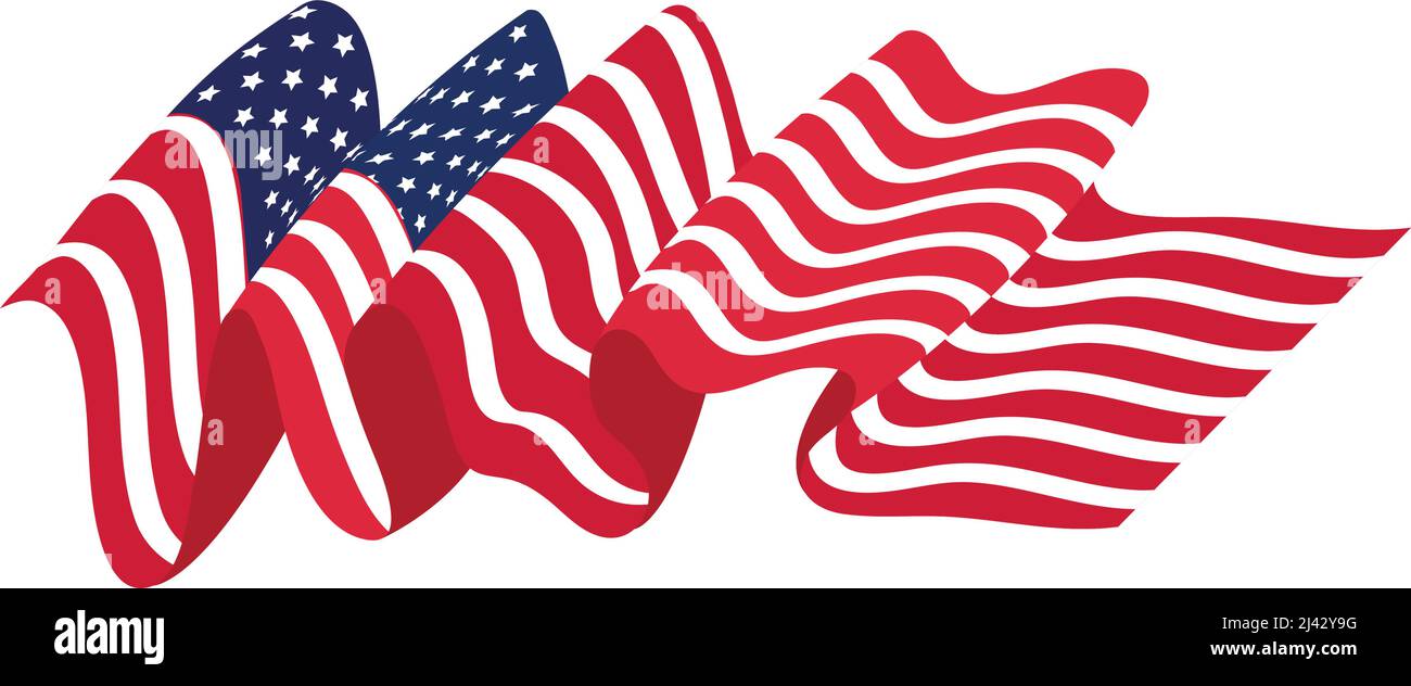 united states flag waving icon Stock Vector Image & Art - Alamy