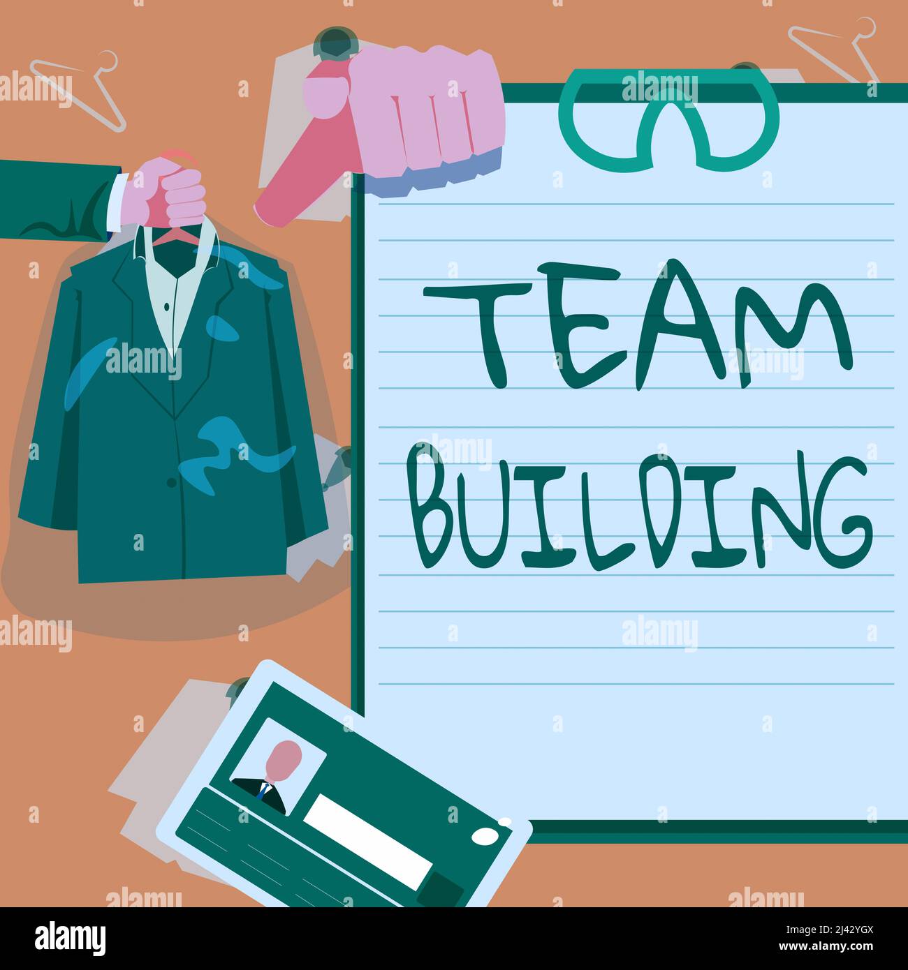 Text sign showing Team Building. Word for Types of activities used to ...
