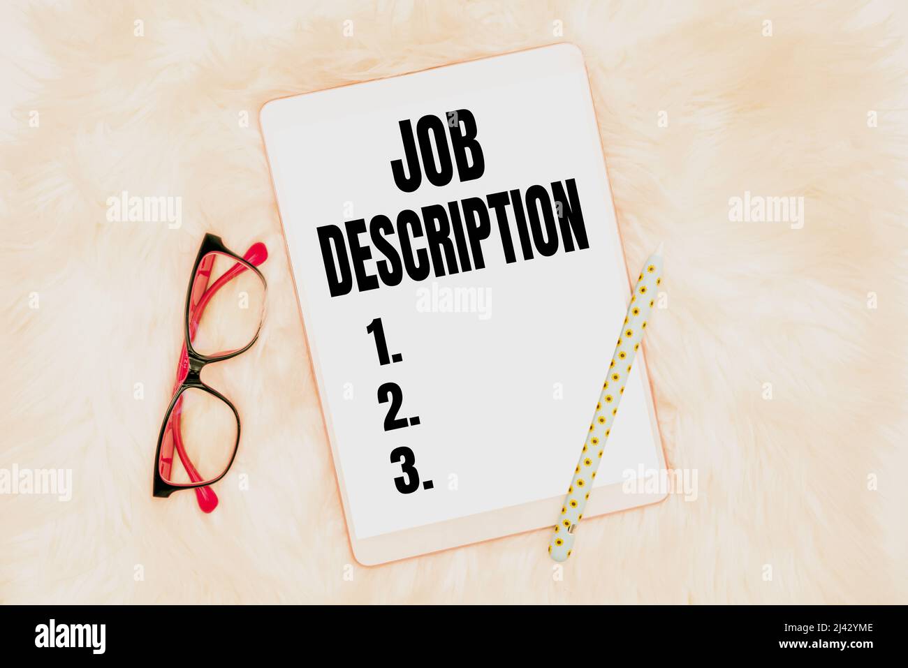 Handwriting text Job Description. Business idea A document that ...