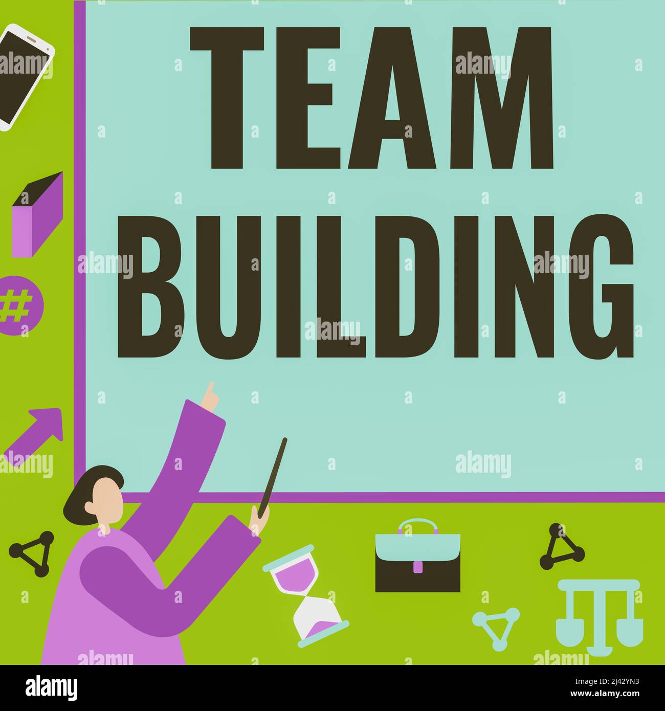 Conceptual caption Team Building. Word Written on Types of activities ...