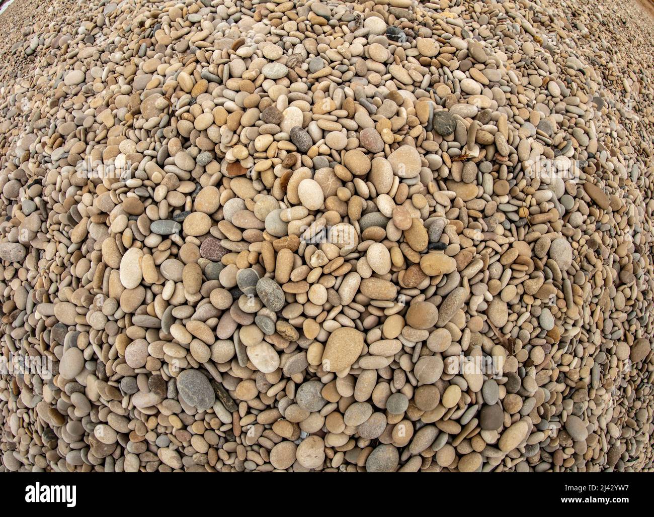 Random patterns in nature, small beach pebbles on the Costa Blanca ...