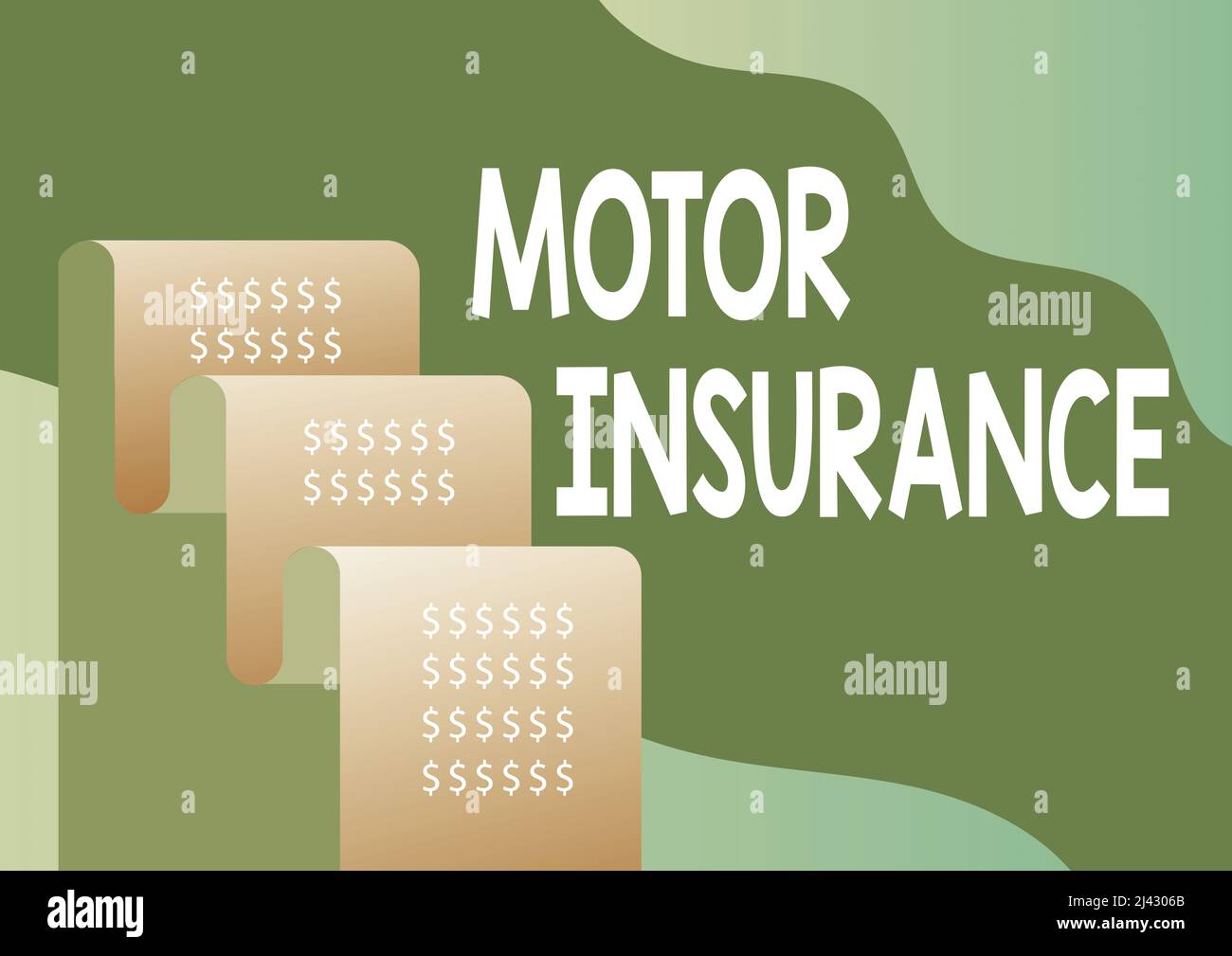 Sign displaying Motor Insurance. Word Written on Provides financial ...