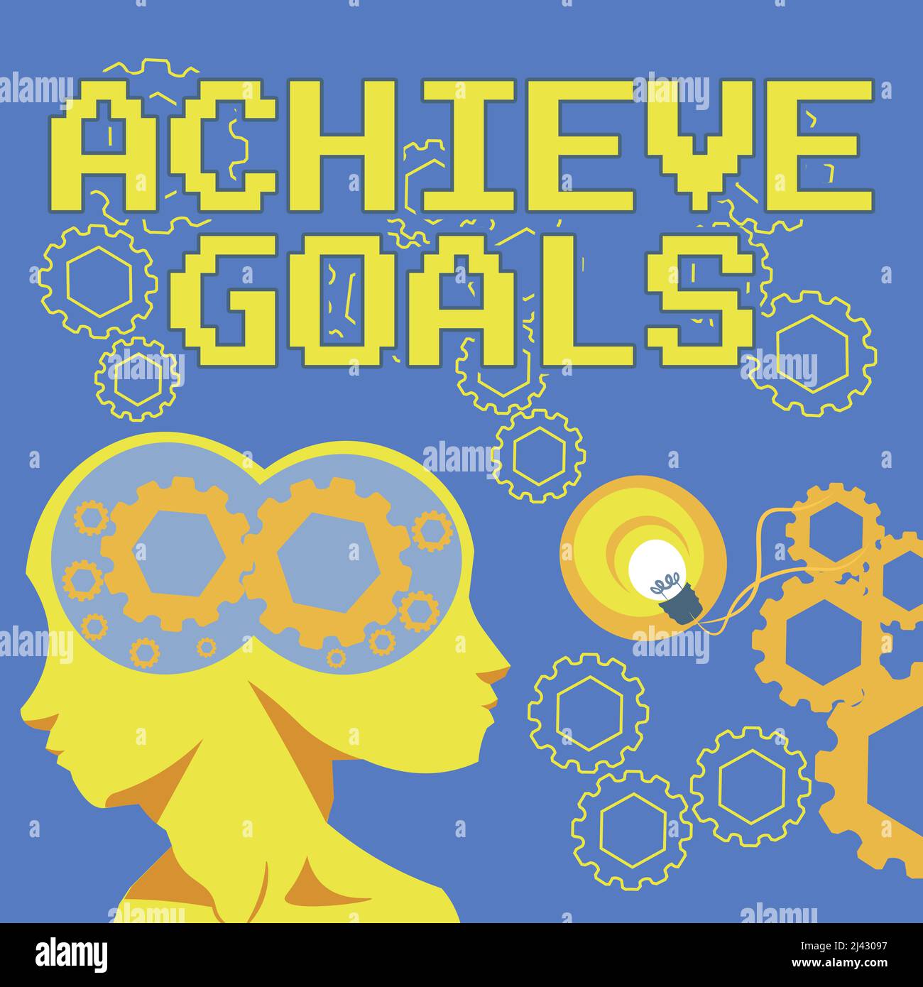 Text sign showing Achieve Goals. Word for Results oriented Reach Target ...