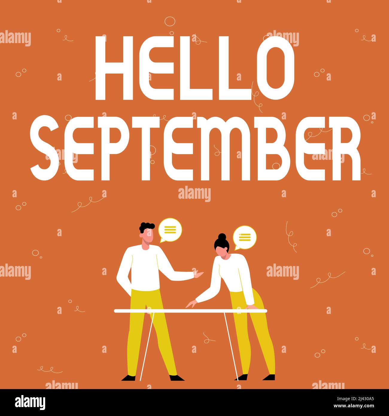 Conceptual caption Hello September. Business concept Eagerly wanting a ...