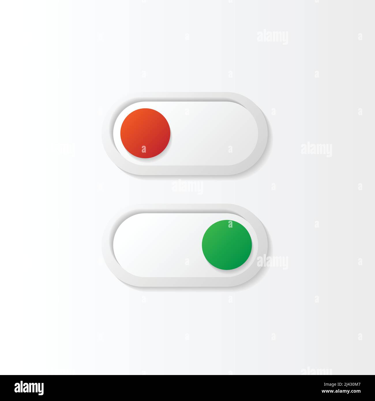 Slider round icon red Stock Vector Images - Alamy