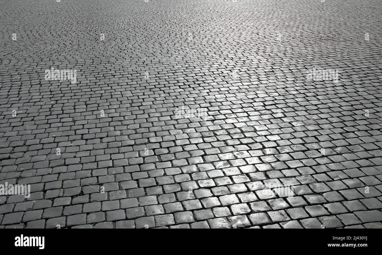 Square paved with setts also called SANPIETRINI in Italian Language ...