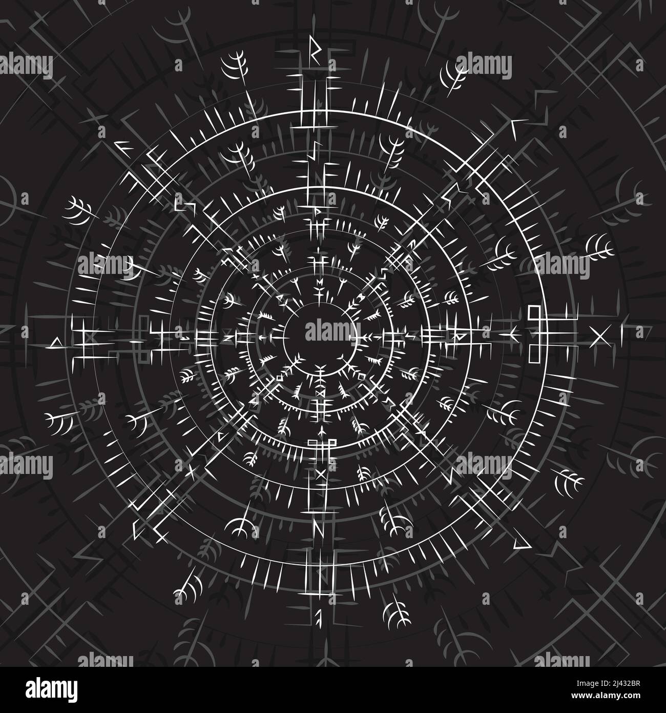 White runic symbols background Stock Vector Image & Art - Alamy