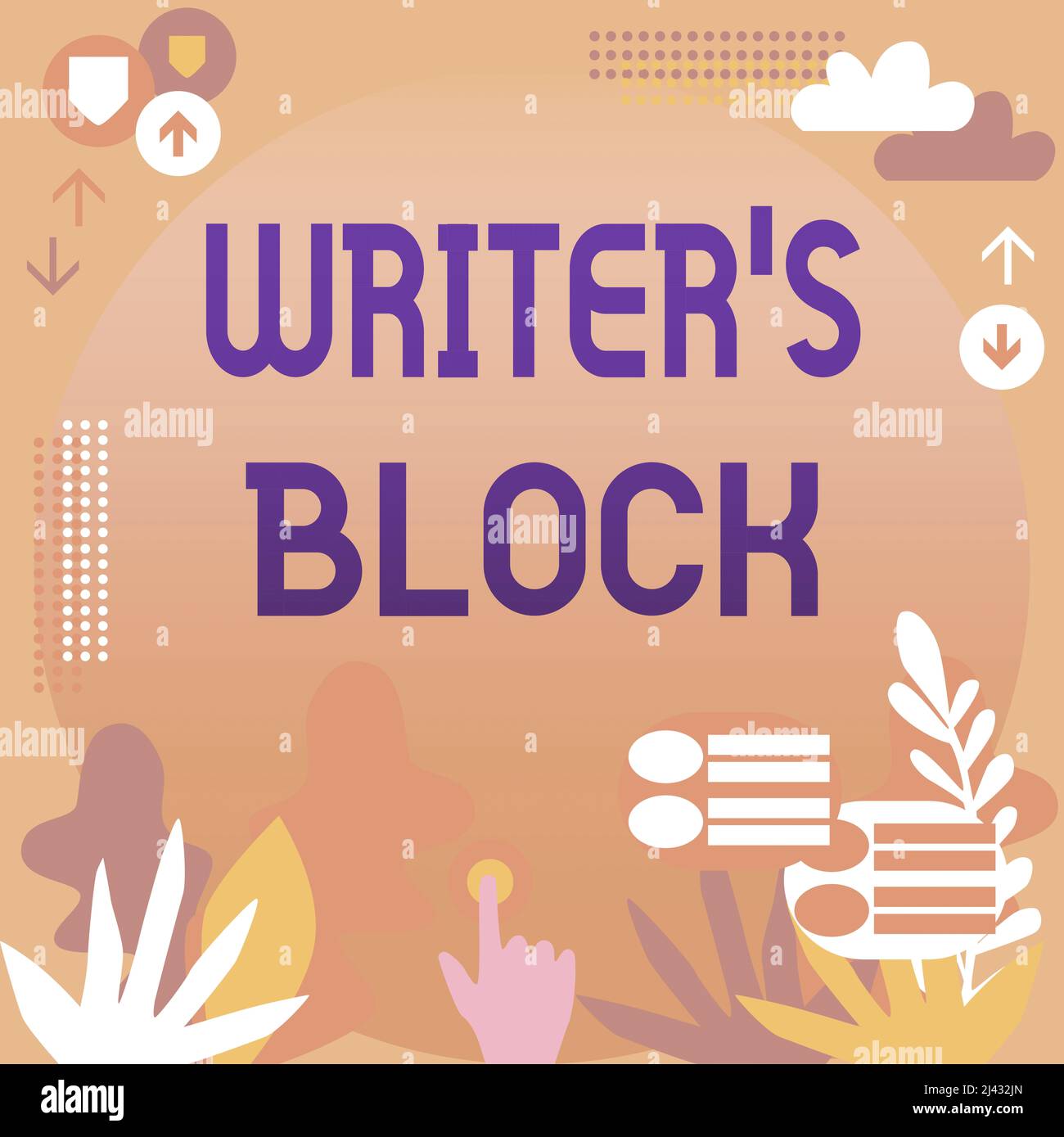 Sign displaying Writer S Block. Business overview Condition of being unable to think of what to ...