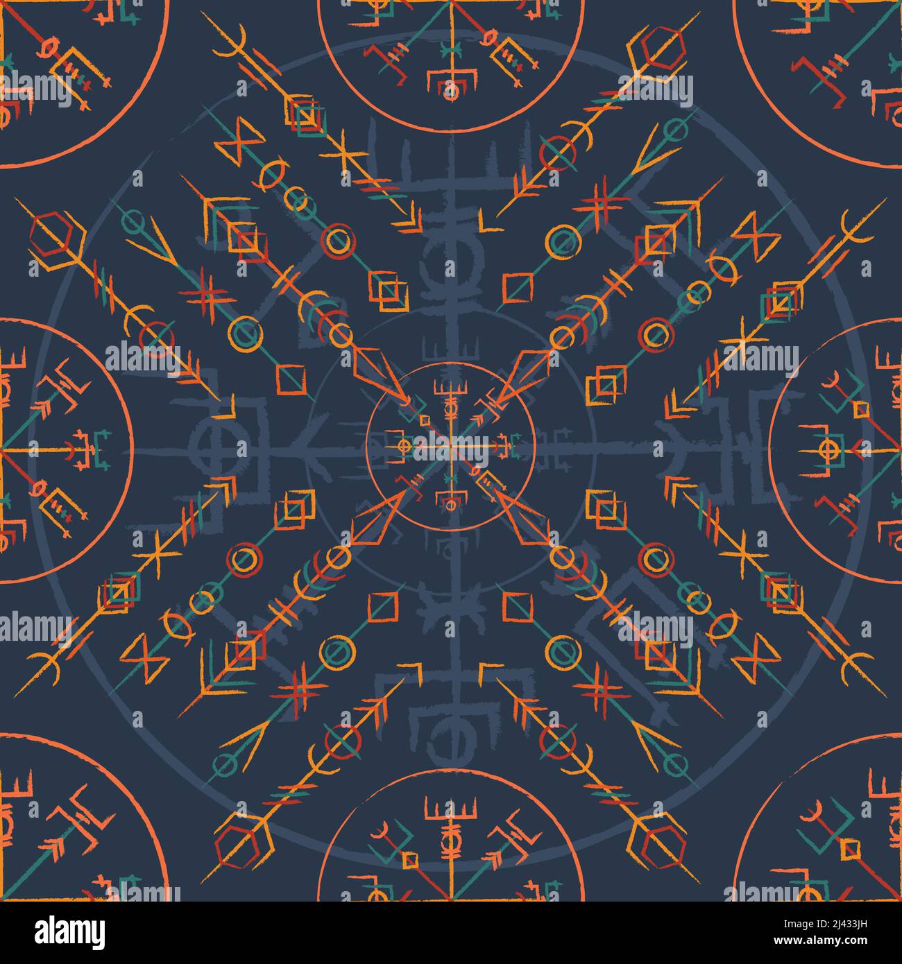 Abstract runes colorful banner Stock Vector Image & Art - Alamy