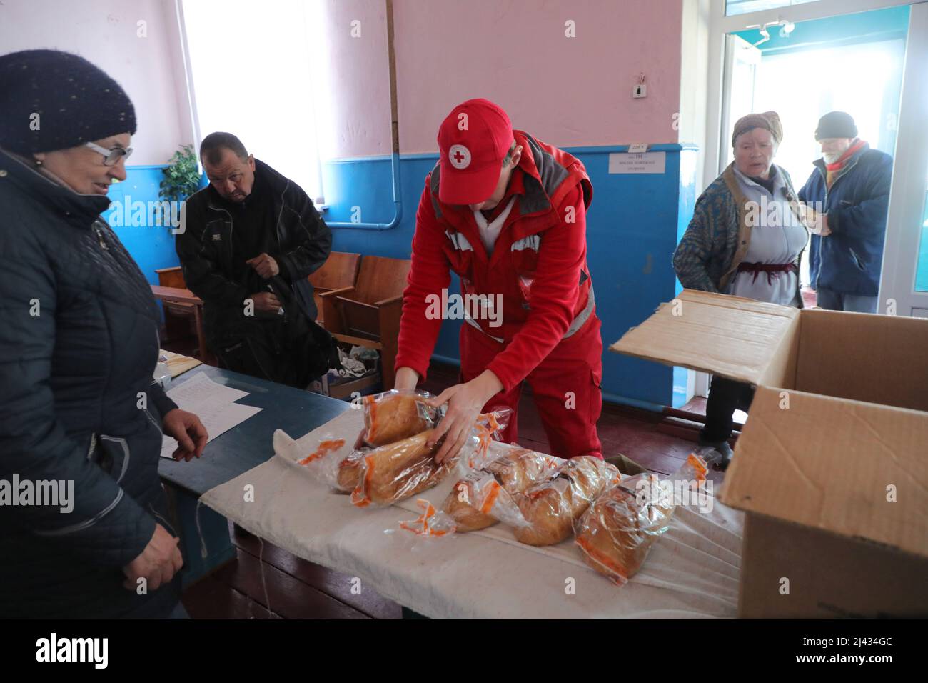 KYIV REGION, UKRAINE - APRIL 7, 2022 - Ukrainian Red Cross Society ...