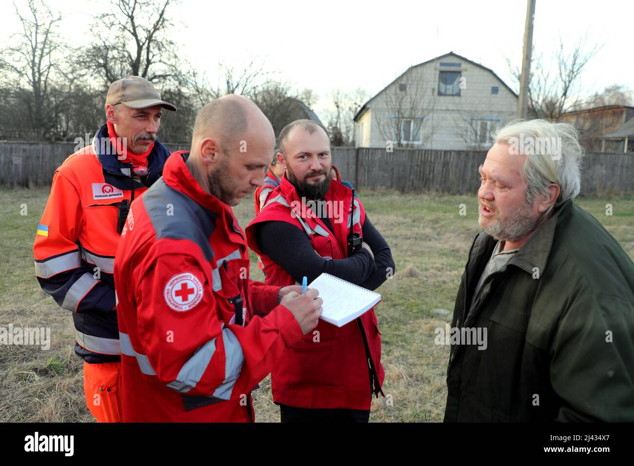 KYIV REGION, UKRAINE - APRIL 7, 2022 - Ukrainian Red Cross Society ...