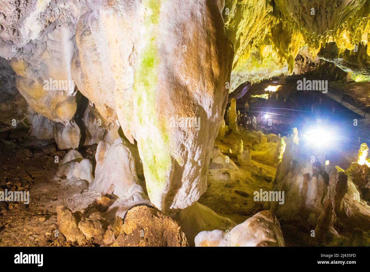 Snezhanka is a show cave in the Rhodope Mountains, 5 km away from the ...