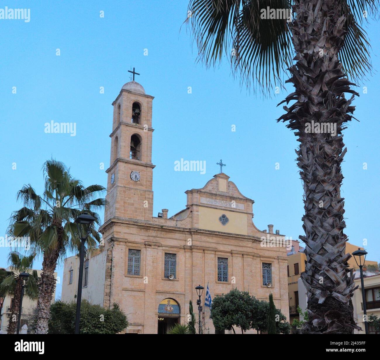 Presentation of the Virgin Mary Cathedral, Chania, Crete, Greece Stock ...