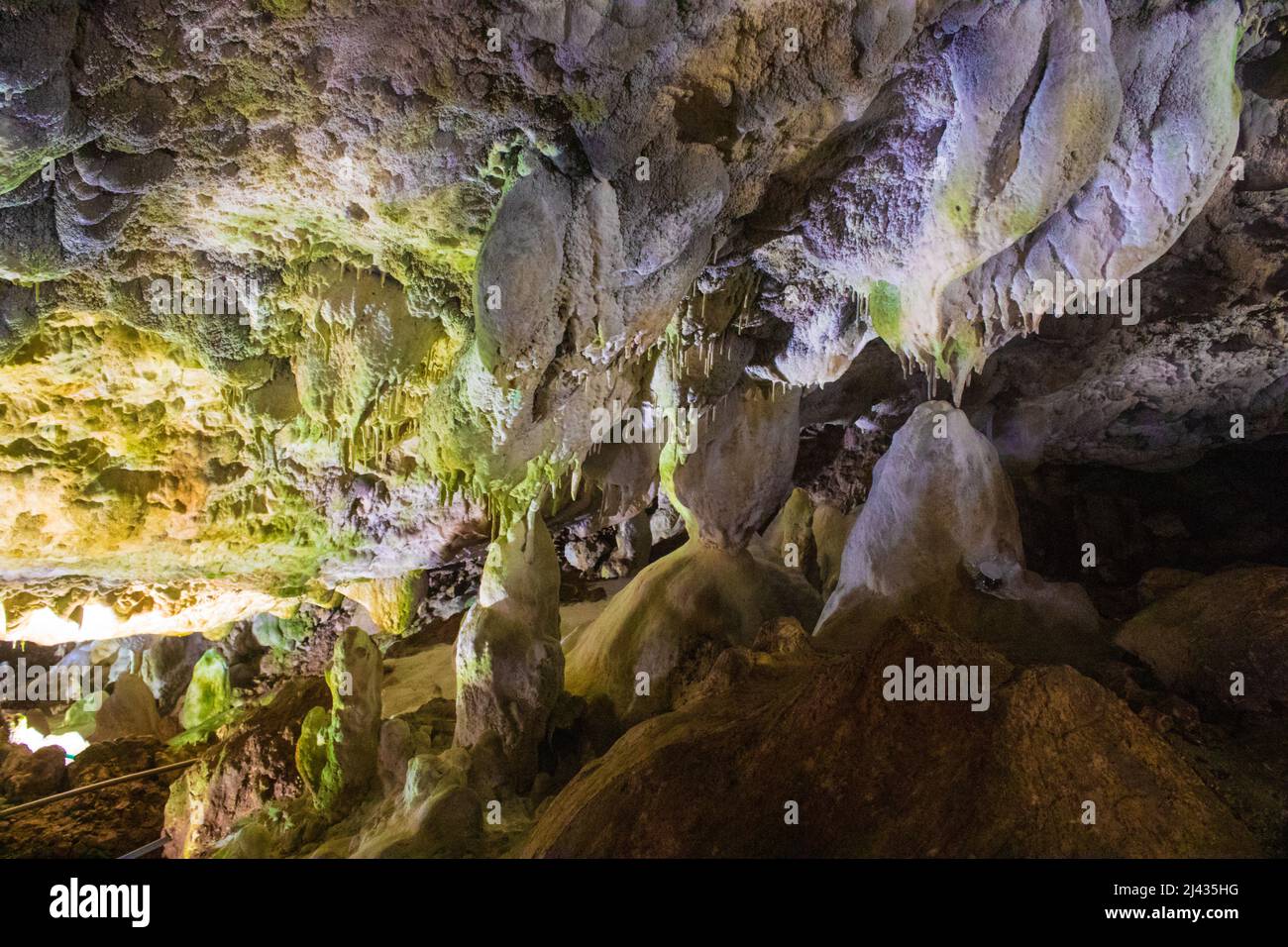 Snezhanka is a show cave in the Rhodope Mountains, 5 km away from the ...