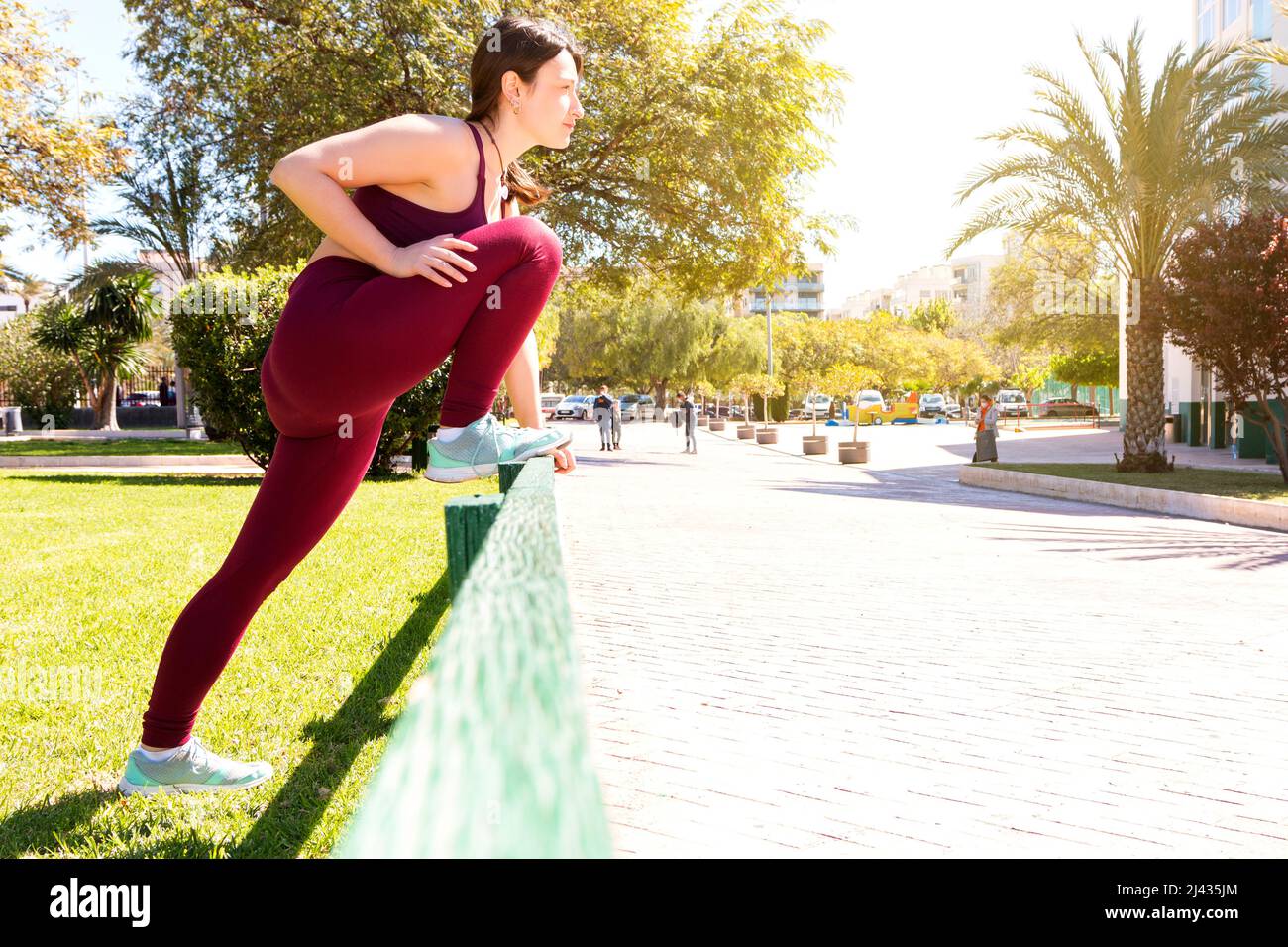 Buttock stretch hi-res stock photography and images - Alamy