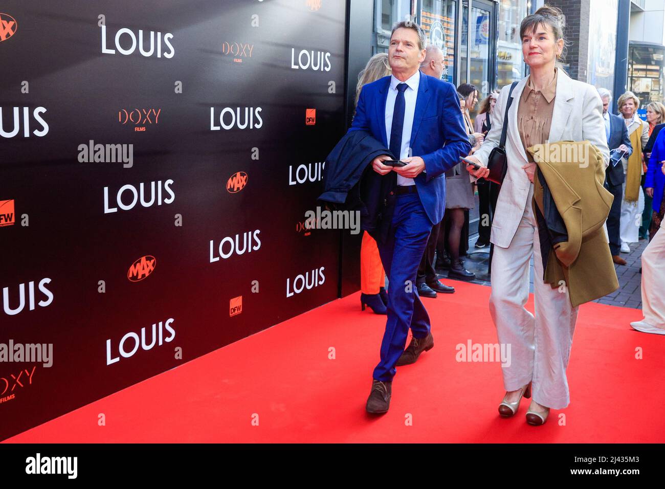 AMSTERDAM, NETHERLANDS - APRIL 11: Frans Hoek and his wife during the ...