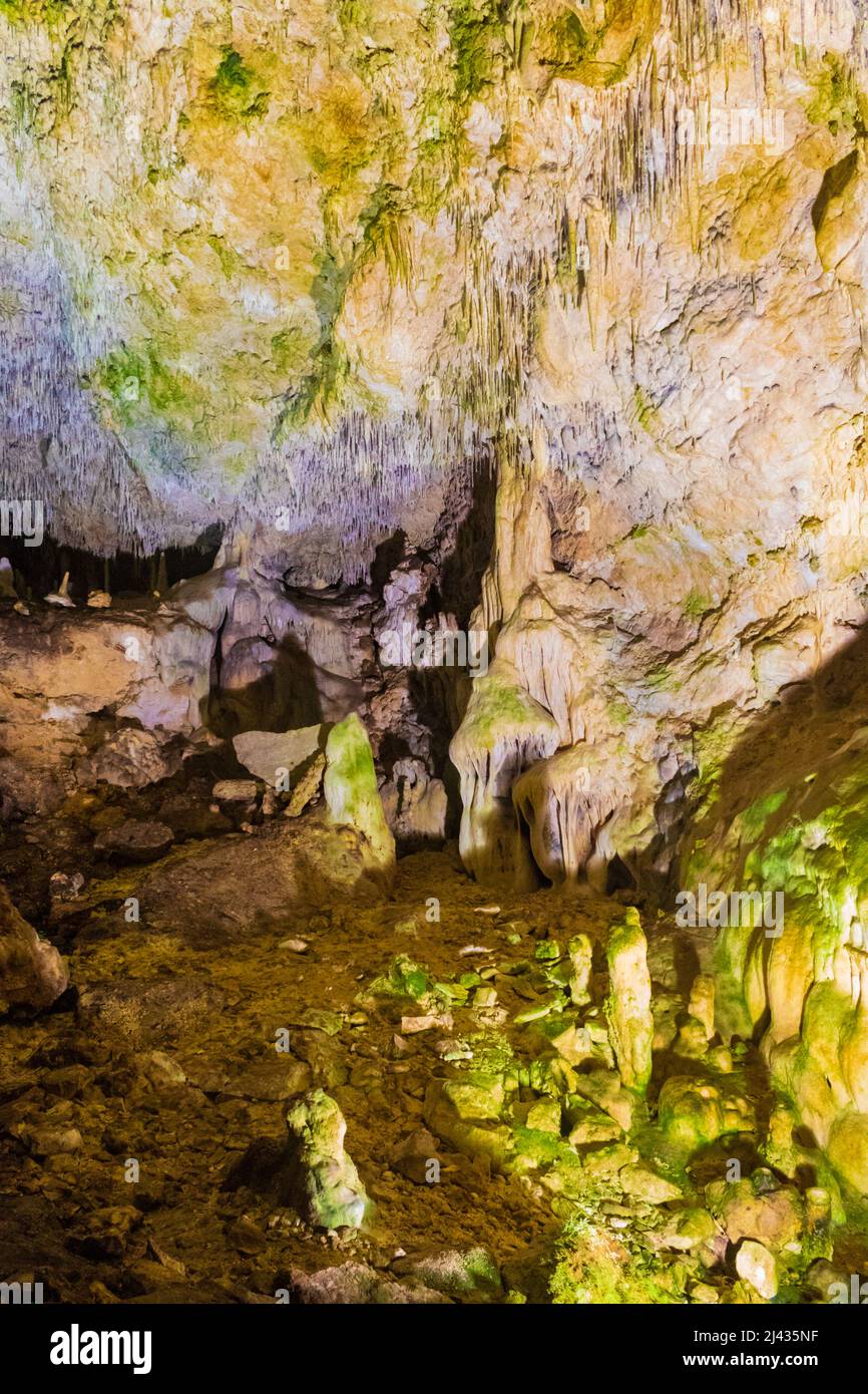 Snezhanka is a show cave in the Rhodope Mountains, 5 km away from the ...