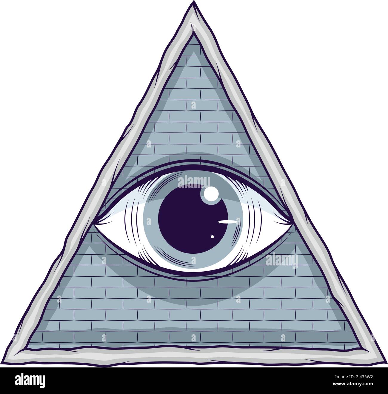eye in triangle symbol icon Stock Vector Image & Art - Alamy